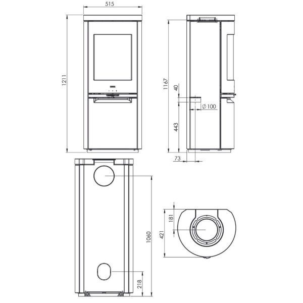 Tiplo • Poêle à bois HETA SCAN LINE 900