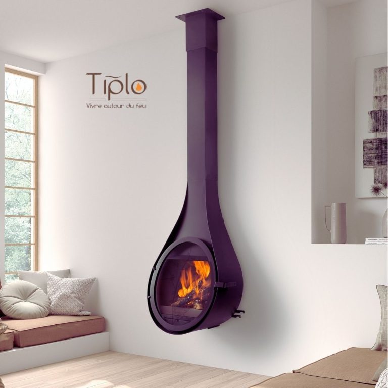 Tiplo • Cheminée à bois en acier ROCAL Drop Mini