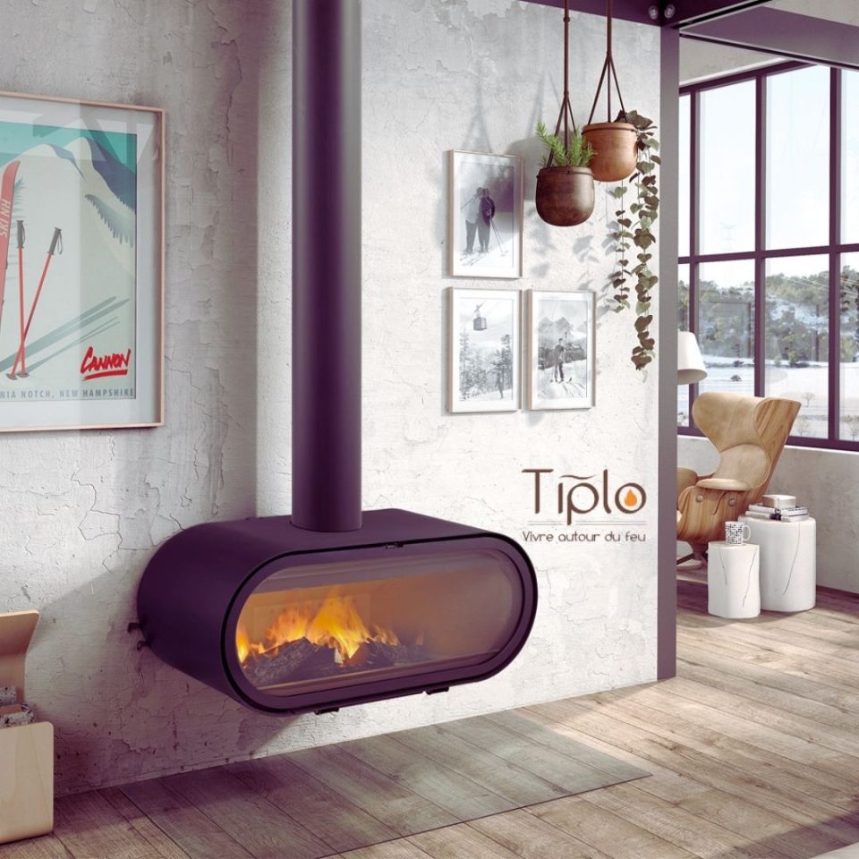 Tiplo • Cheminée à Bois en acier ROCAL D-8